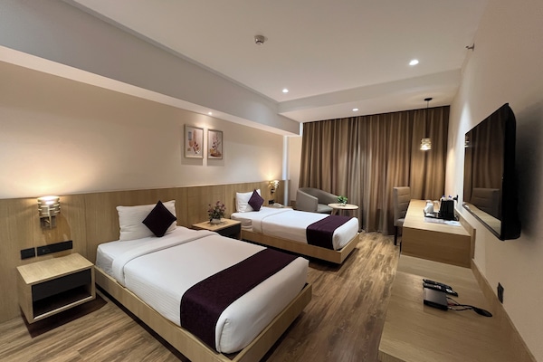 Quarto Empresarial | 1 quarto, secretária, quartos insonorizados, Wi-fi grátis