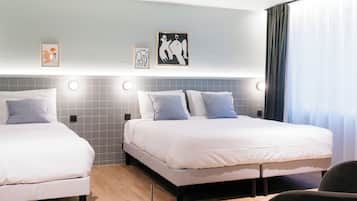 Quarto família | Roupas de cama antialérgicas, cofres nos quartos, quartos à prova de som