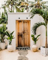 Entrada do alojamento