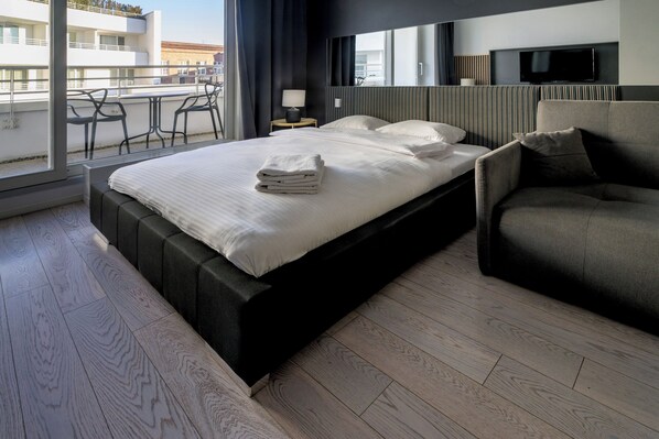 Suíte estúdio urbana | Roupas de cama antialérgicas, ferros/tábuas de passar roupa