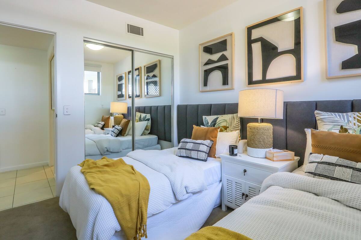 Apartamento Familiar, 3 quartos, vista para a lagoa | 3 quartos, ferro/tábua de engomar, com decoração personalizada