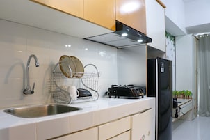 Estúdio | Cozinha privada | Geladeira grande, cooktop