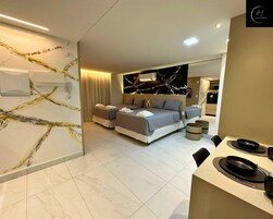 Apartamento | 1 quarto, camas com colchões pillow-top, escrivaninha