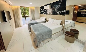 Apartamento Deluxe | 1 quarto, camas de colchão pillowtop, secretária 