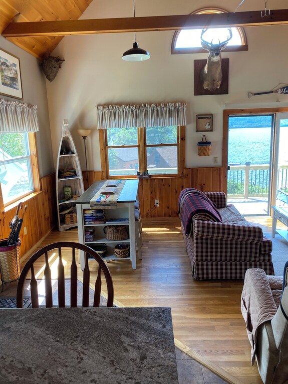 Beautiful Lakefront Camp With Sunset View Over Big Moose Mountain - Moosehead Lake, ME