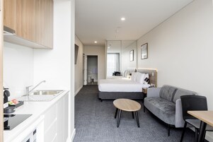 Roupas de cama premium, cofres nos quartos