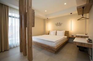 Quarto Deluxe | Lençóis de algodão egípcio, roupa de alta qualidade