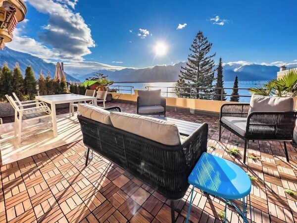 Chic 2 Bedroom Apartment Near Chillion Castle - Montreux