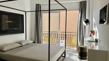 D2 | 1 quarto, lençóis de algodão egípcio, roupa de alta qualidade, minibar