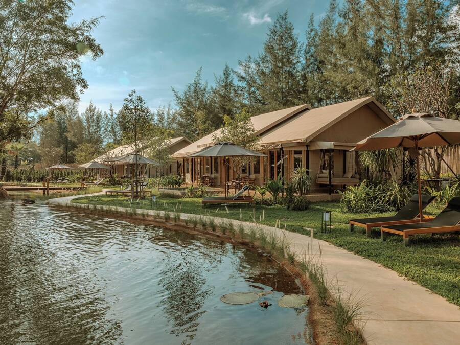 Tenda de Luxo, 2 quartos, piscina privativa | Terraço/pátio interior