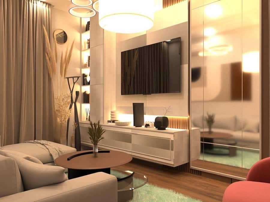 Quarto conforto | Área de estar | Smart TV 32 polegadas com canais digitais, lareira, Netflix