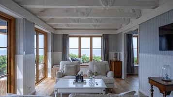 Suite Signature, terraço, vista para o oceano | 1 quarto, roupa de alta qualidade, Wi-fi grátis