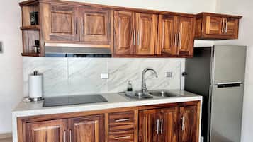 Suíte estúdio presidencial | Cozinha privada | Geladeira, cooktop, chaleira elétrica, liquidificador