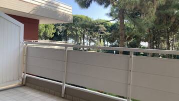 Apartamento, 1 quarto, varanda, vista para o jardim | Varanda