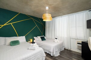 Quarto Duplo Deluxe | Com decoração personalizada, Wi-fi grátis 