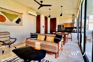 Apartamento, 2 quartos, fumadores, varanda | Sala de estar