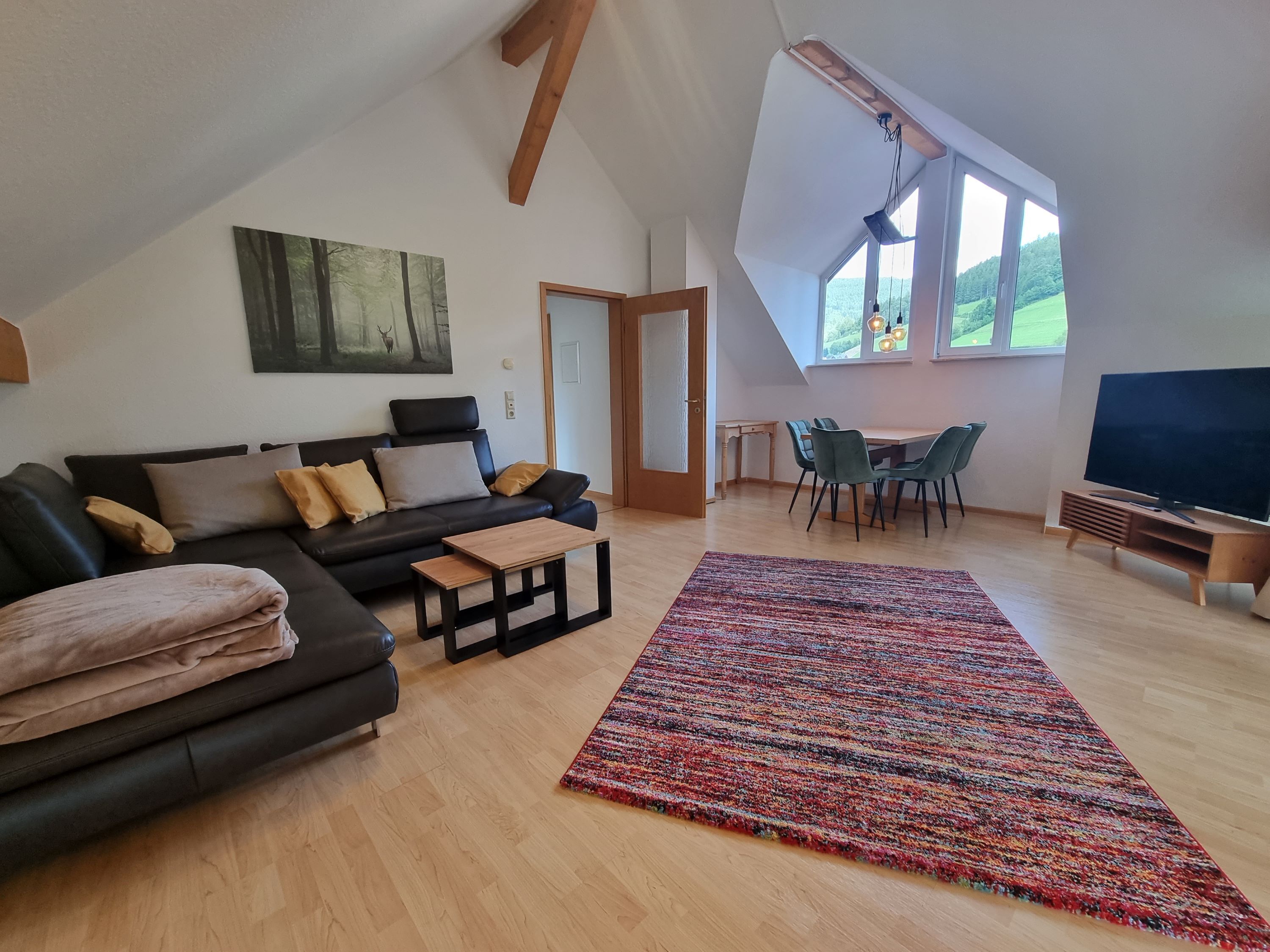 Kurparkhotel Griesbach: Ferienwohnung Schwarzwald, 75qm, 1 Schlafzimmer, Max. 4 Personen - Oberharmersbach
