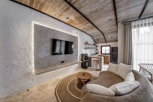 Televisor de ecrã plano de 42 polegadas com canais por cabo