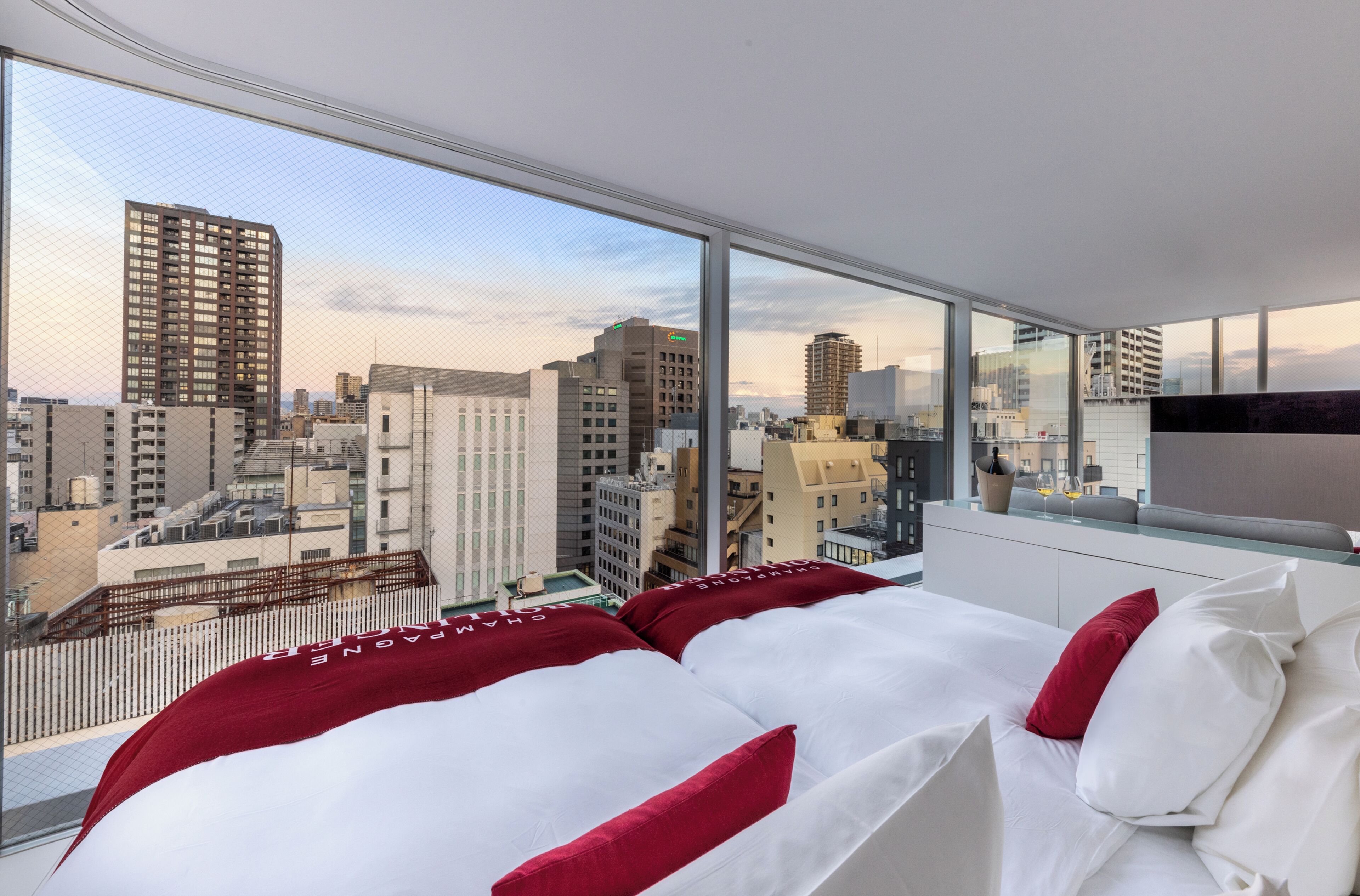 Quarto duplo superluxo, banheiro privativo, vista para a cidade (Top Floor, 14F) | Vista do quarto