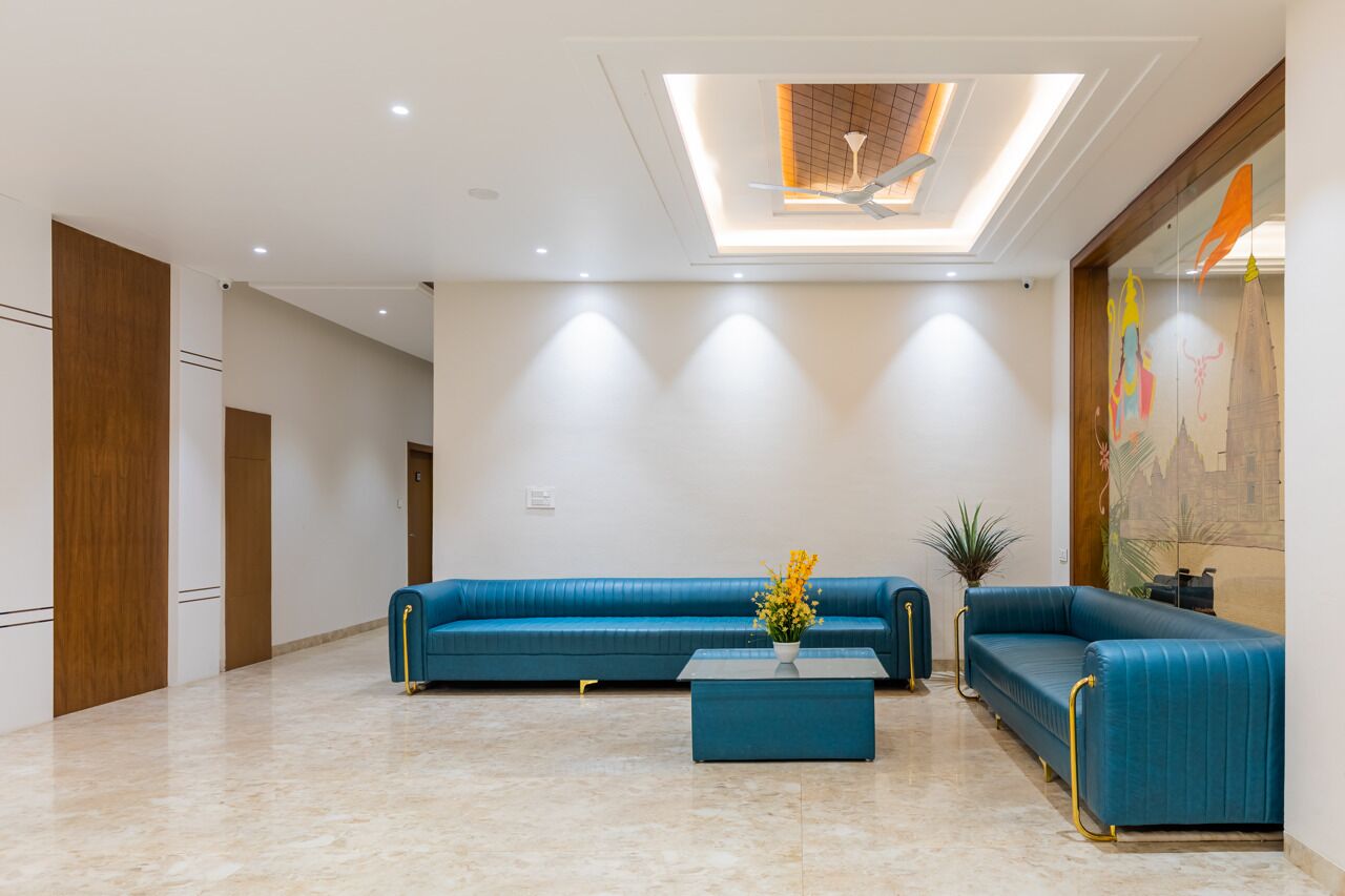 Área de estar no saguão