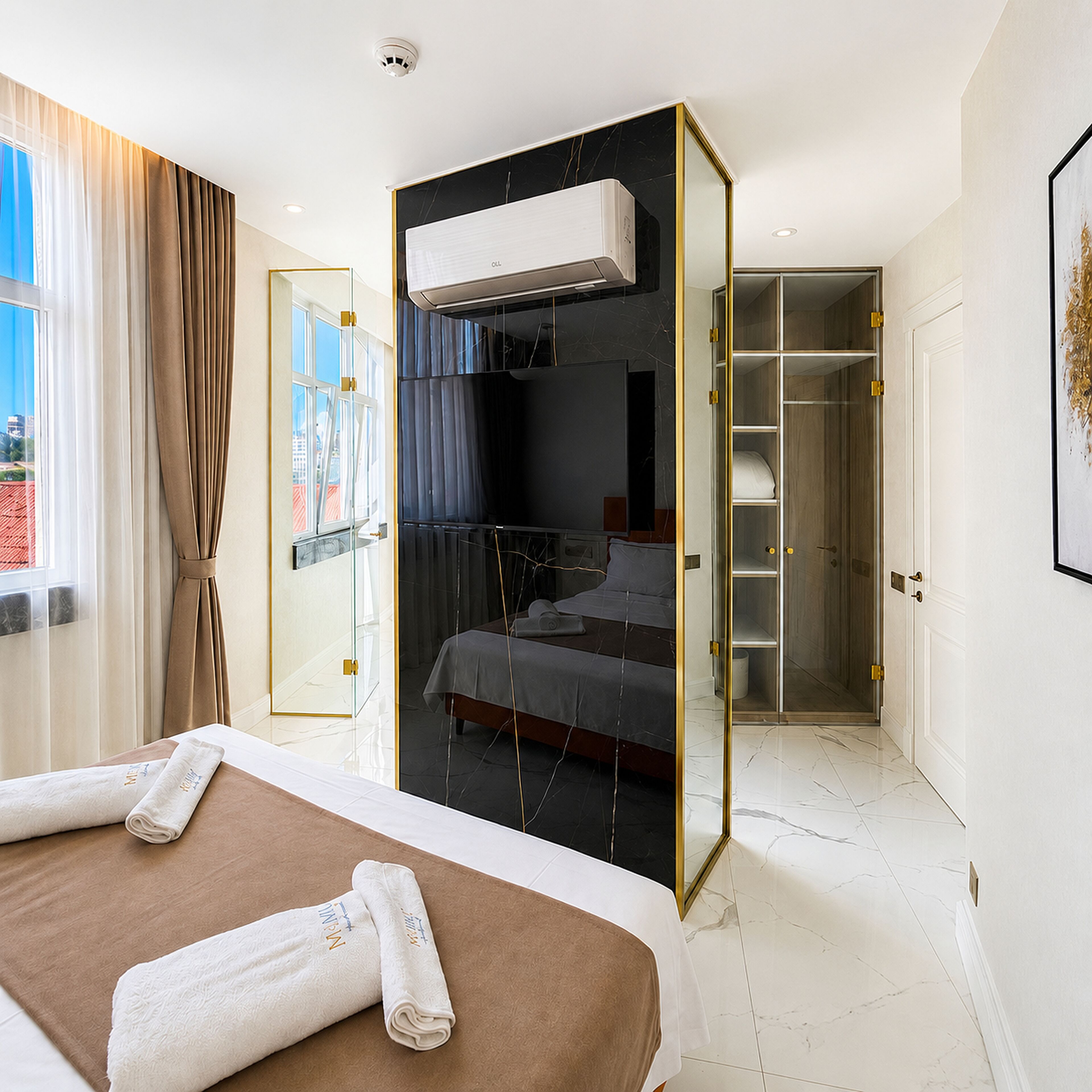Apartamento de Luxo | Roupa de alta qualidade, camas de colchão Select Comfort 