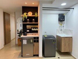 Apartamento Standard, 1 cama queen-size e sofá-cama, cozinha | Lavandaria