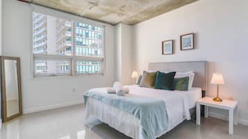 Apartamento, 1 quarto | Roupa de alta qualidade, cortinas/cortinados opacos