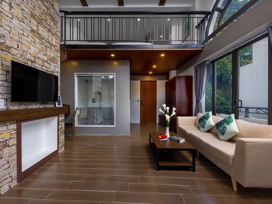 Penthouse Premium | 1 quarto, roupa hipoalergénica, edredões de penas