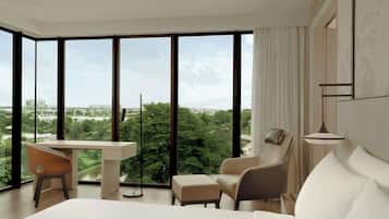 Suíte com design assinado, 1 quarto, para não fumantes, no canto | 1 quarto, cortinas blackout, quartos à prova de som, berços grátis