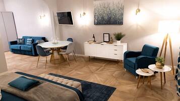 Apartamento Superior em Condomínio Fechado | 1 quarto, roupa hipoalergénica, edredões de penas