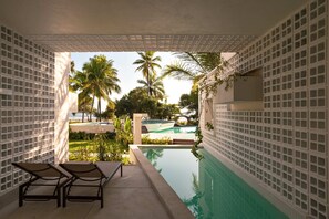 Quarto casal ou duplo superior | Varanda coberta