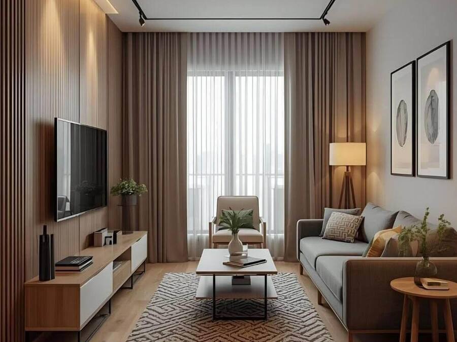 Apartamento superluxo | Área de estar | TV de tela plana 50 polegadas com canais a cabo, Netflix