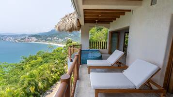 Suíte grand, vista para o mar | Terraço/pátio