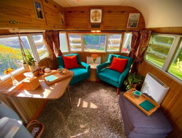 Vintage Camper Overlooking Seneca Lake - Seneca Lake, NY