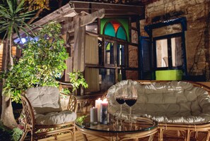 Área externa para banquete