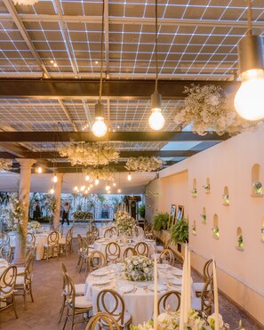 Área externa para banquete