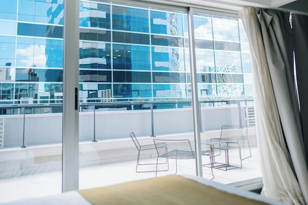 Apartamento premium | 1 quarto, cortinas blackout, Wi-Fi de cortesia, roupa de cama