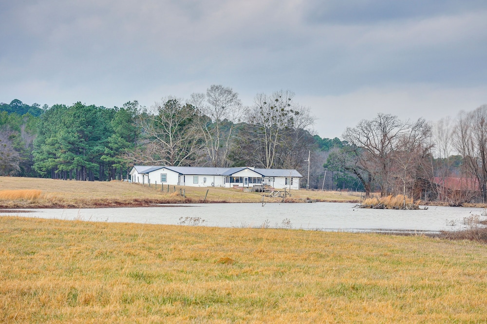 Deck & Views: Spacious Lake House Escape - Lake Wister State Park, Wister