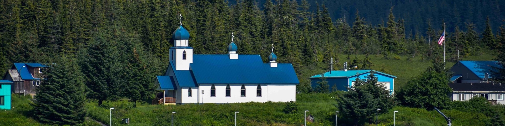 Beautiful waterside church in the Native Village of Tatitlek!