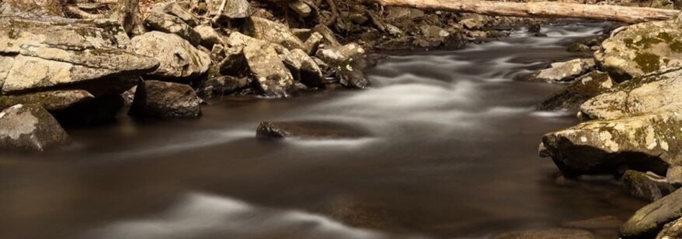 Took a hike below the Southford Falls the trail follows this river down to Rt 188. Took a quick photo looking upstream towards the falls.