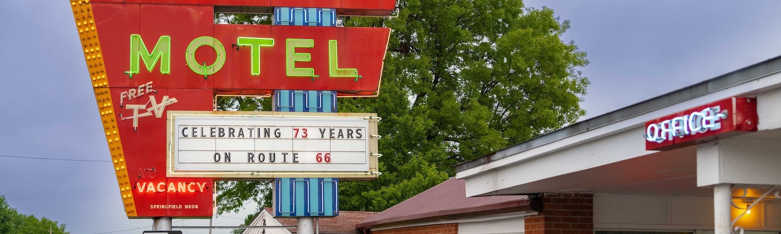 Route 66 - Lebanon, MO:  Munger Miss Hotel along Route 66 built in 1946.  It currently has 44 rooms and 16 efficiencies.