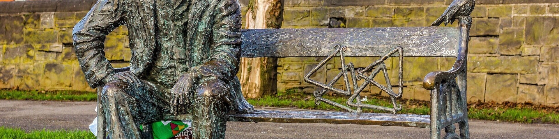 'It's not that the Irish are cynical. Its rather that they have a wonderful lack of respect for everything and everybody. Brendan Behan memorial bench.