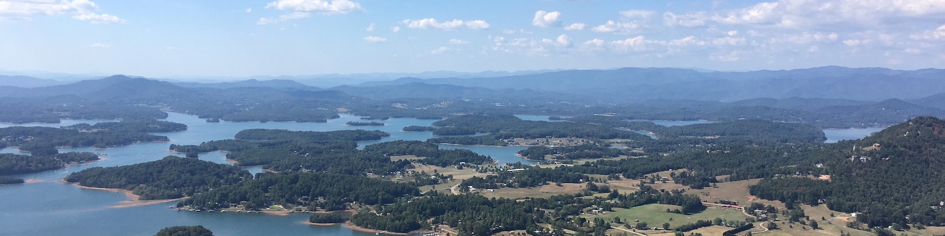 View from atop Bell Mountain in Hiawassee, GA