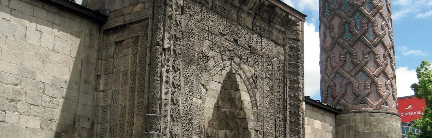 The Yakutiye Medrese has wonderful tile work on the minaret. It now houses a museum. #Architecture