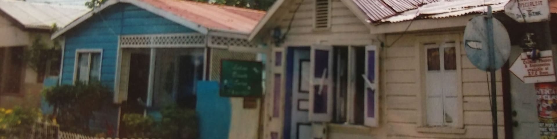 These were two of the cute little houses on Antigua.