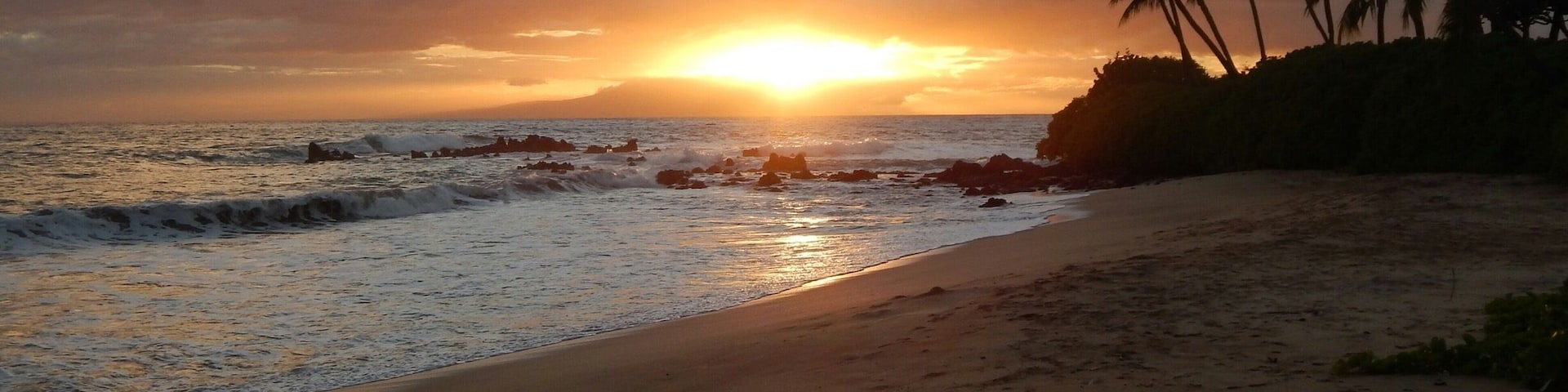 I love this sunset photo of “our” beach.  My husband and I were married there.