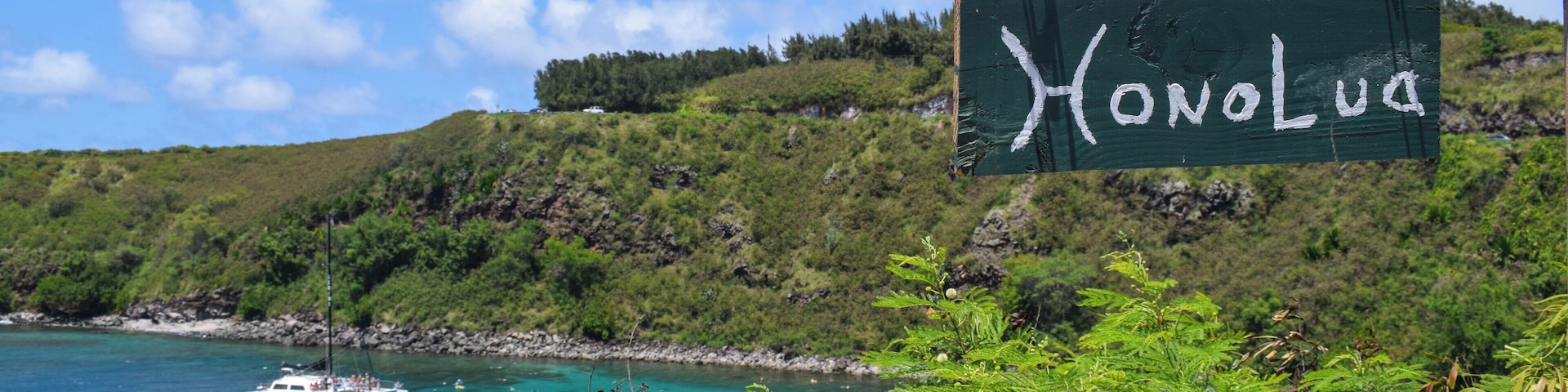 Honolua Bay is your reward stop after driving the rugged mountainous nearly one-lane road along Maui's Northern-most tip of the island. This road is legal and accessible with a normal vehicle, but it's a bit of a harrowing drive, so be very cautious and honk when coming around bends. 
Honolua Bay is a great place to snorkel, have a swim, or lay on the hot rocks. While here, be sure to visit the Coconut Caboose mobile truck, serving all-natural shaved ice made from frozen raw coconut water, hand-cracked by the owner and founder himself. They also serve delicious organic, vegan gelato all using coconut as the base instead of milk. The owner has amazing sustainable values, and all of his products are compostable and made of cane sugar instead of plastic. Now THIS is a business we support!
To see more photos of Honolua Bay and what you should try at Coconut Caboose, check out my blog post on Maui here: https://culturalfoodies.com/2018/08/19/a-three-day-itinerary-on-maui-including-how-much-money-we-spent/
#likealocal
#lifeatexpedia
#troveon
#Honoluabay
#hawaii
#maui
#localexpert
#snorkel
#vistas
