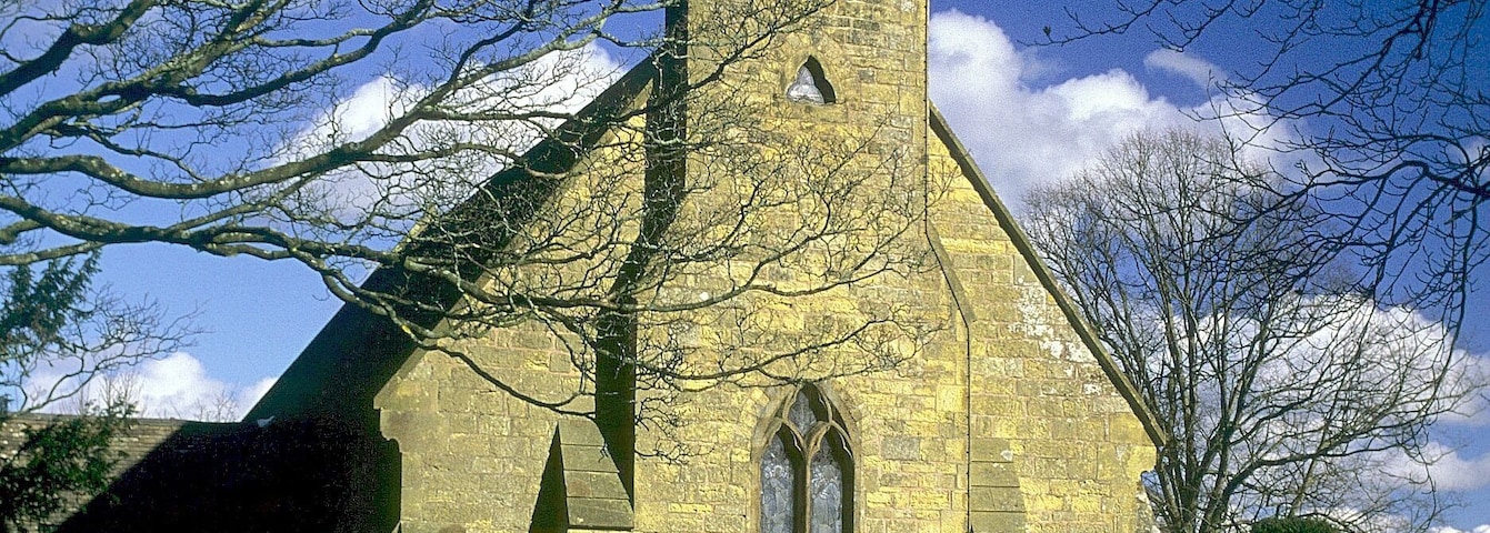 St Giles' parish church, Farlow Shropshire, seen from the west