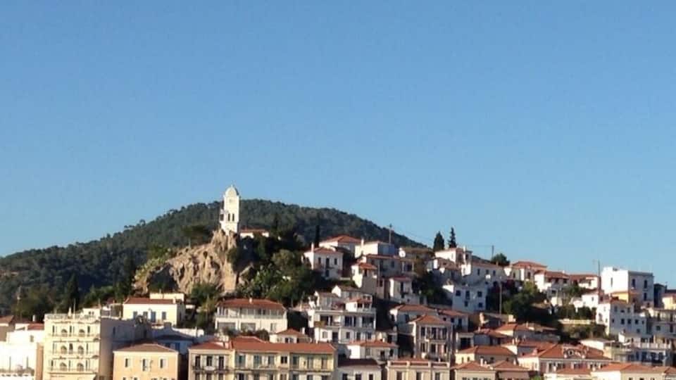 Poros island. View from Galatas port.