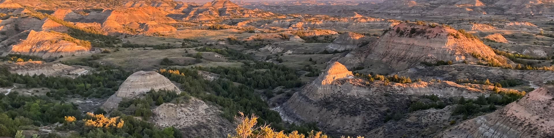 Uma extensa paisagem de desfiladeiros acidentados com formações rochosas imponentes e vegetação escassa.